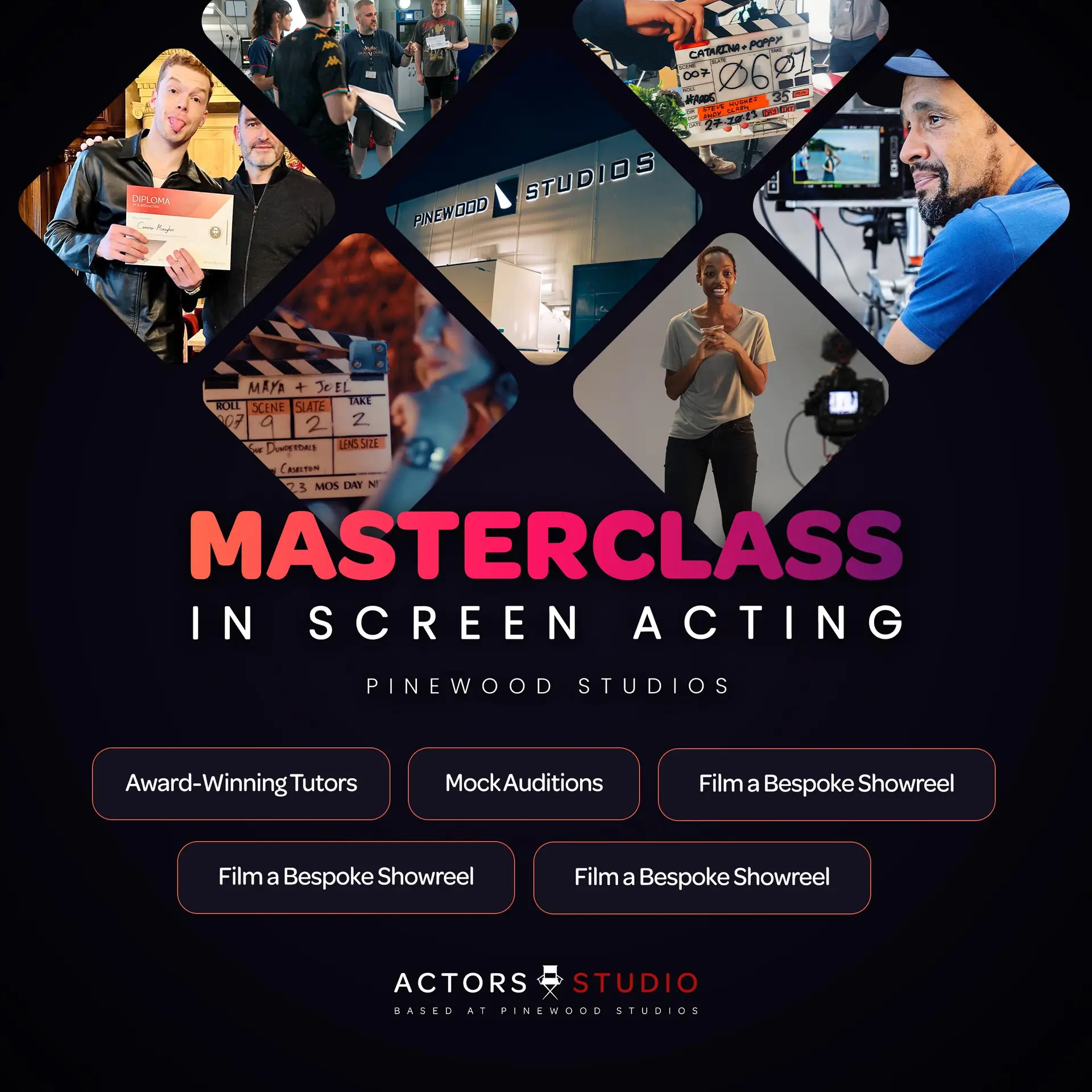 Masterclass In Screen Acting - 4 Week Diploma - Pinewood Studios ...
